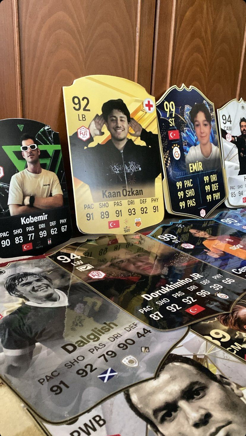 Personalized Custom Football Card Futcard Personalized Gift Digital ...