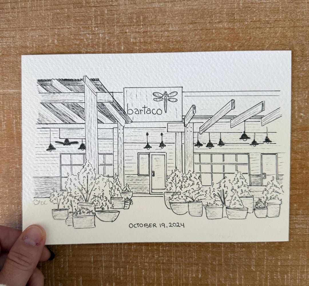 First Date Portrait, Hand Drawn Business Sketch, Custom First Date ...