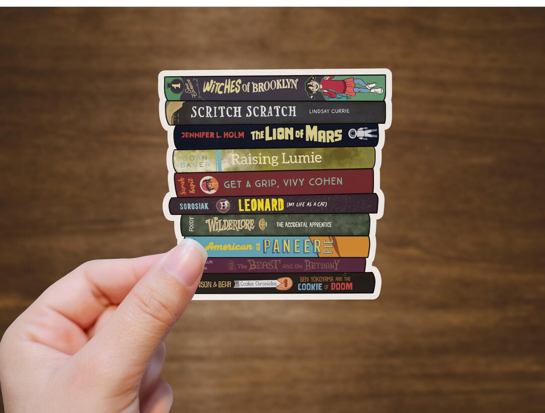 Nutmeg Book Award 2024 Sticker | Hand-drawn Intermediate Book Stack ...