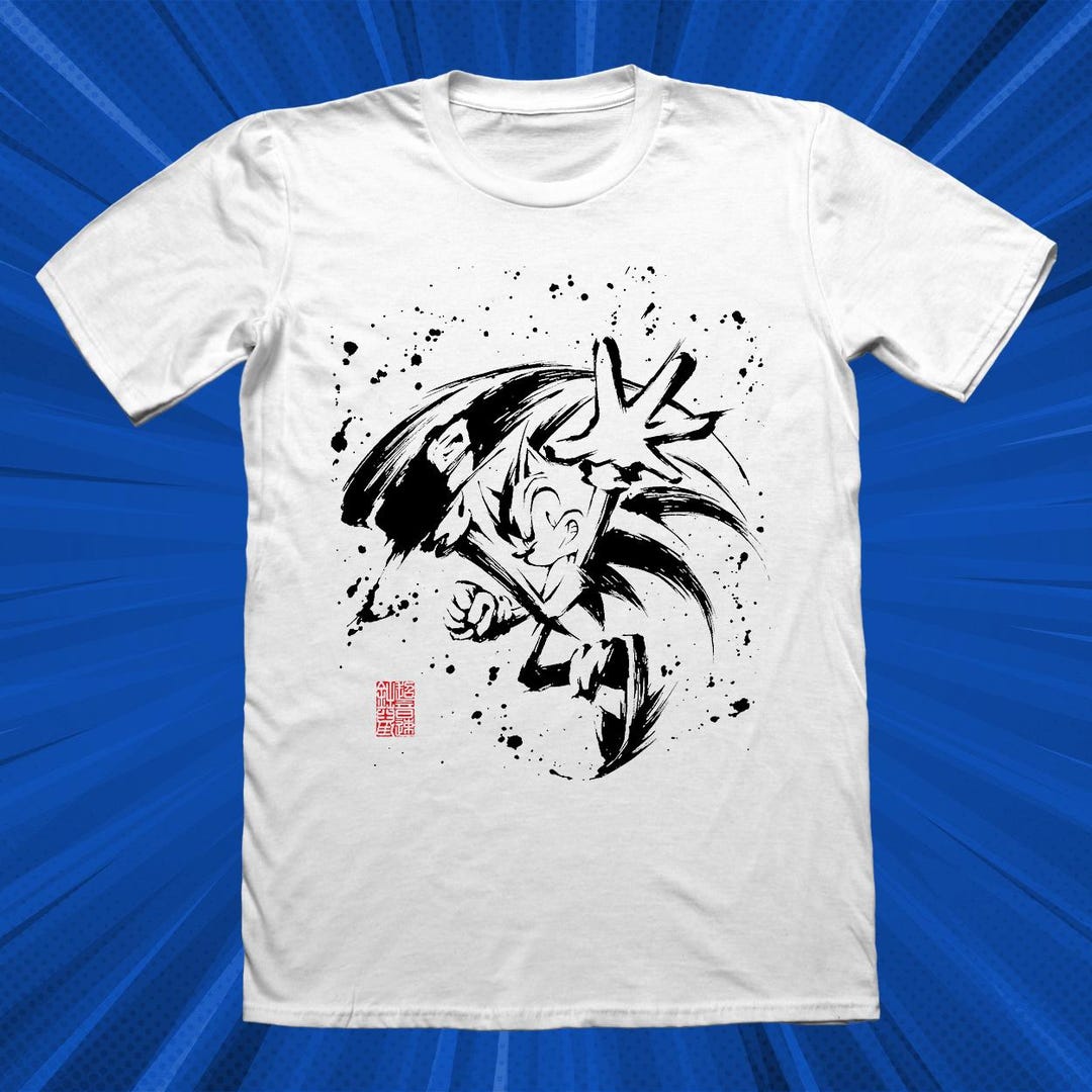 Sonic the Hedgehog Ink Splash Collection Vol. 1 Graphic Tees Video Game ...