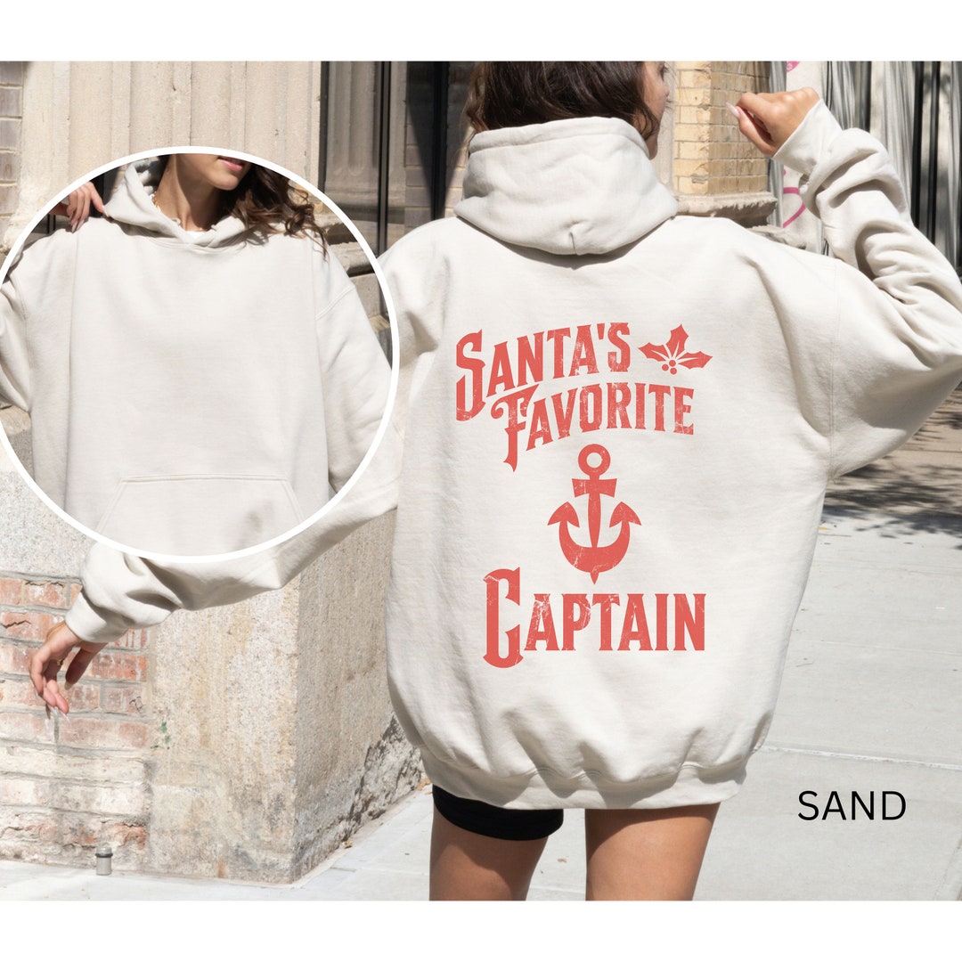 Santa's Favorite Captain Christmas Hoodie, Christmas Captain Hoodie ...