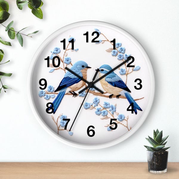 Birds Wall Clock - Etsy