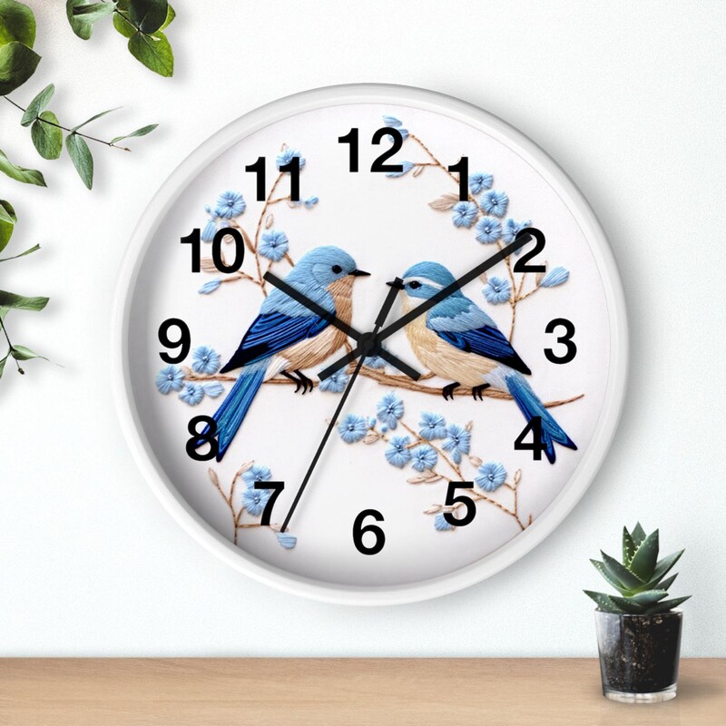 Birds Wall Clock - Etsy