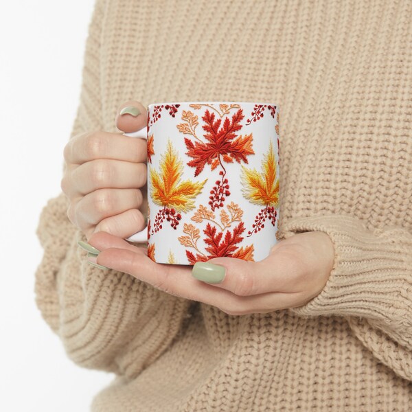 Embroidered Leaves - Etsy