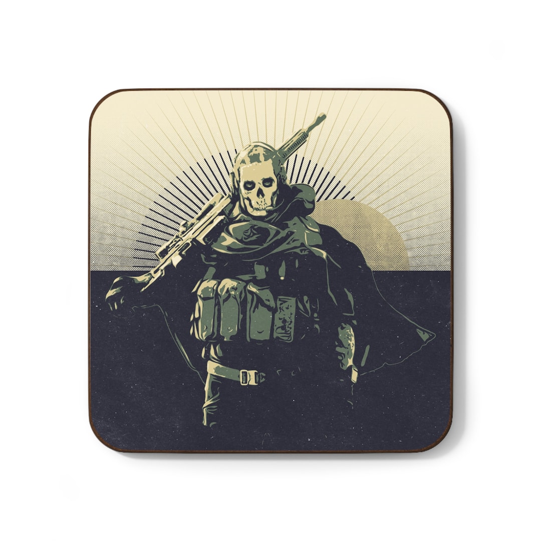 COD Warzone Coaster Retro Vector Technique Gaming Desk Accessories ...
