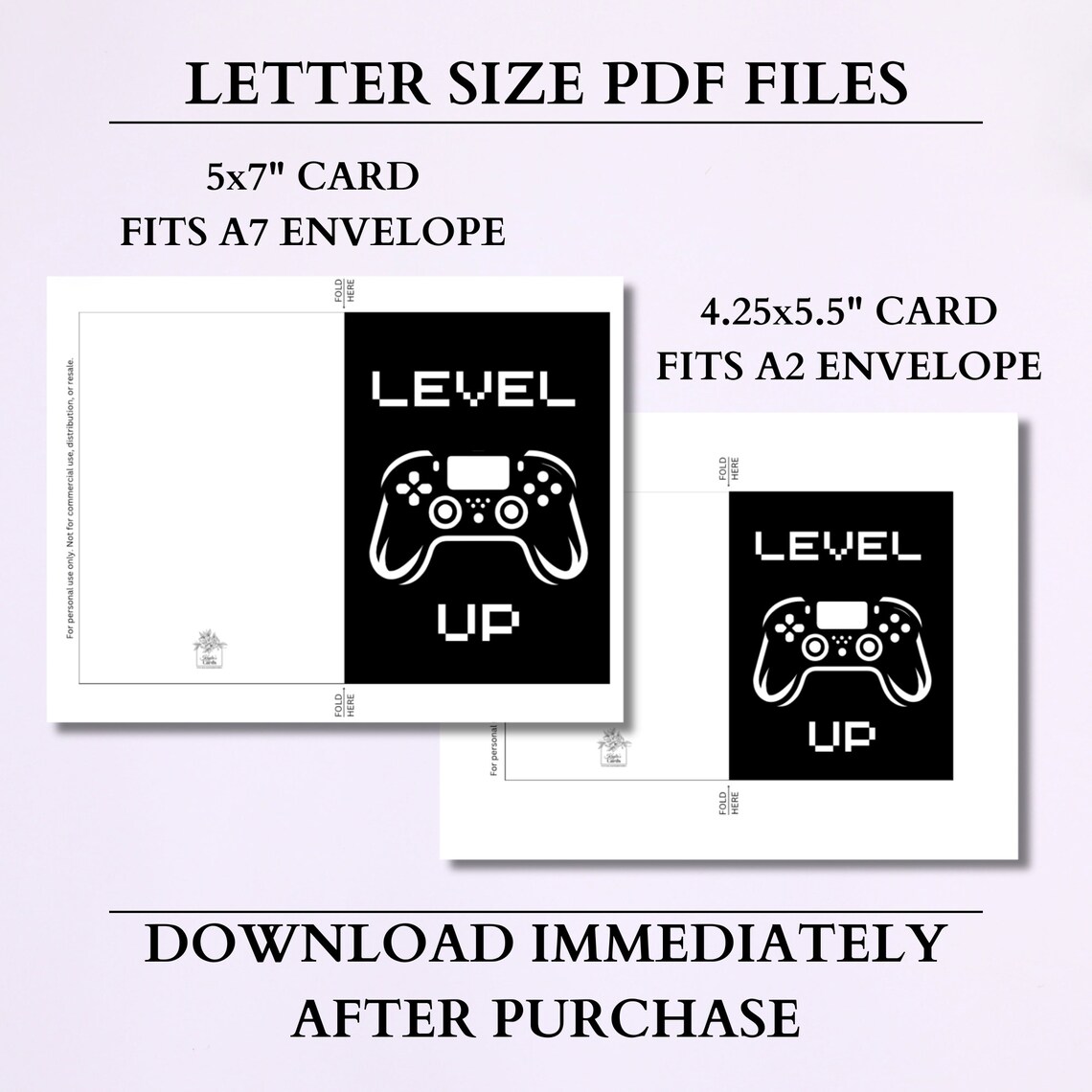 Gamer Birthday Card, Simple Printable Gaming Level up Card, Bday Card ...