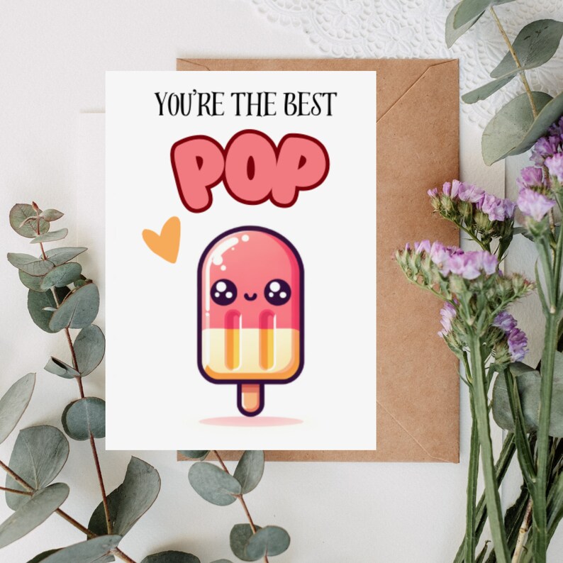 You're the Best Pop, Printable Father's Day Cards, Punny Play on Words ...