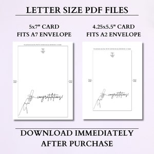 Printable Graduation Card, Minimalistic Congratulations High School and ...