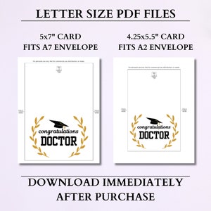 PHD Doctor Printable Graduation Card, College/university Graduation ...