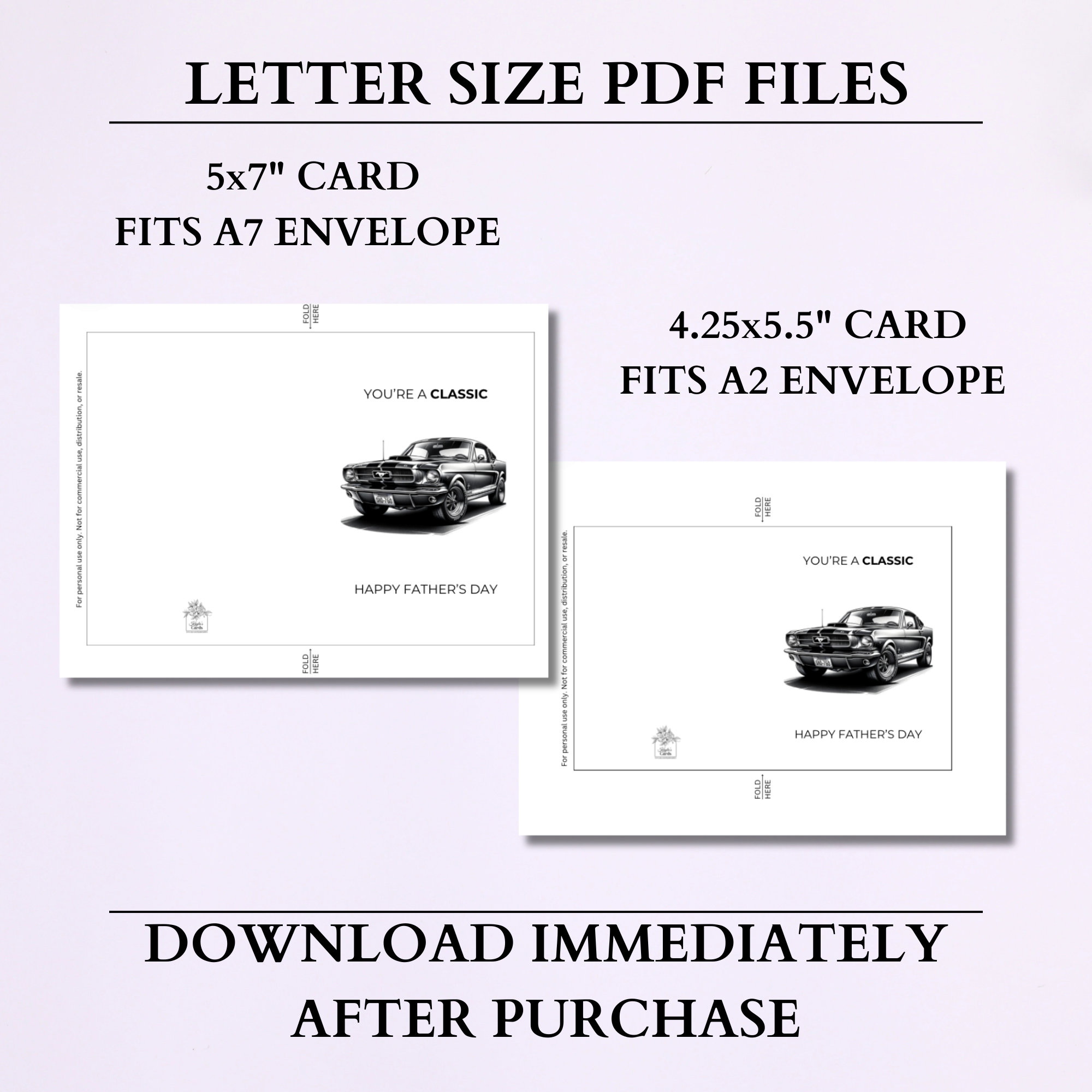 Printable Father's Day Cards, Happy Father's Day Card, You're a Classic ...