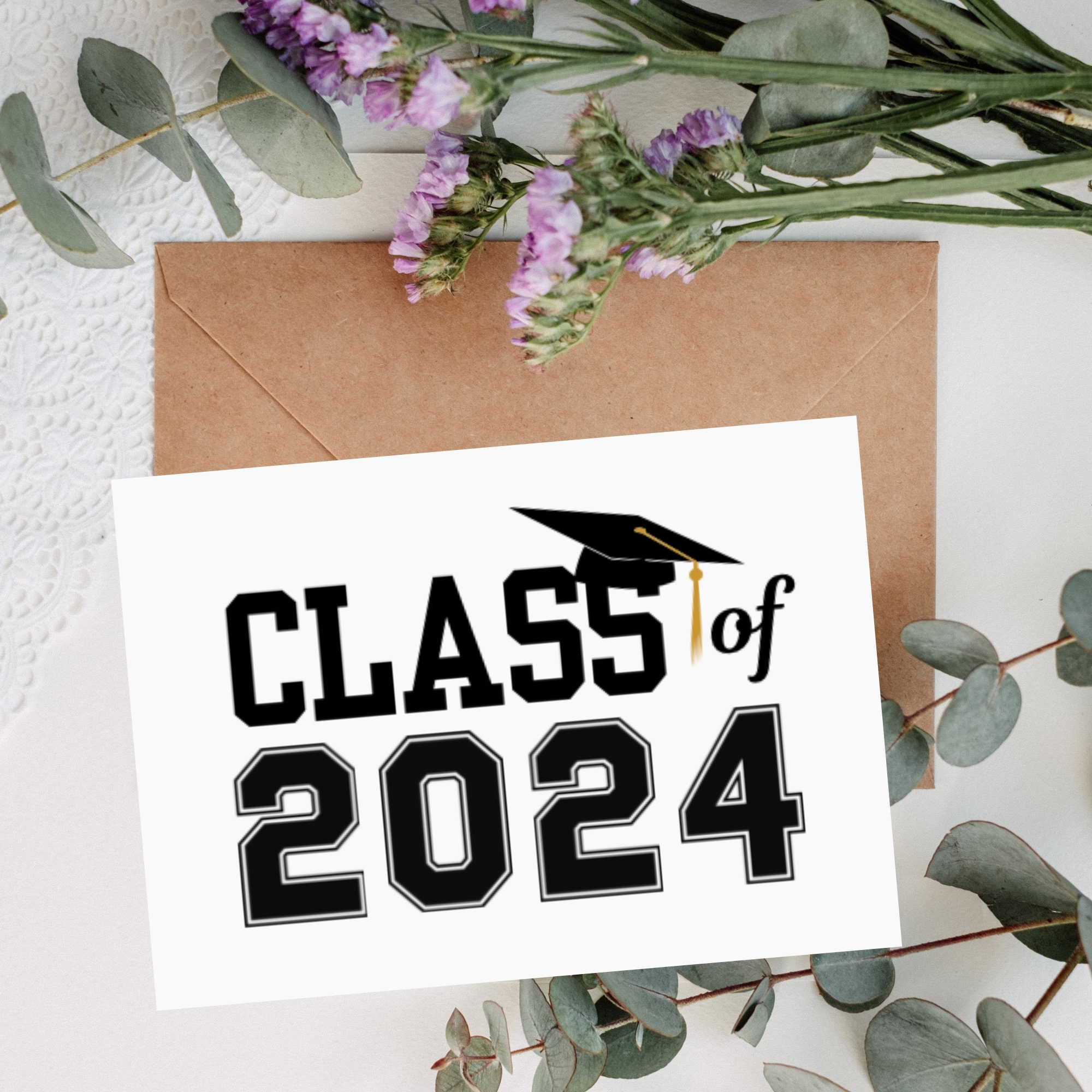 Printable Graduation Card, Class of 2024 High School and College ...