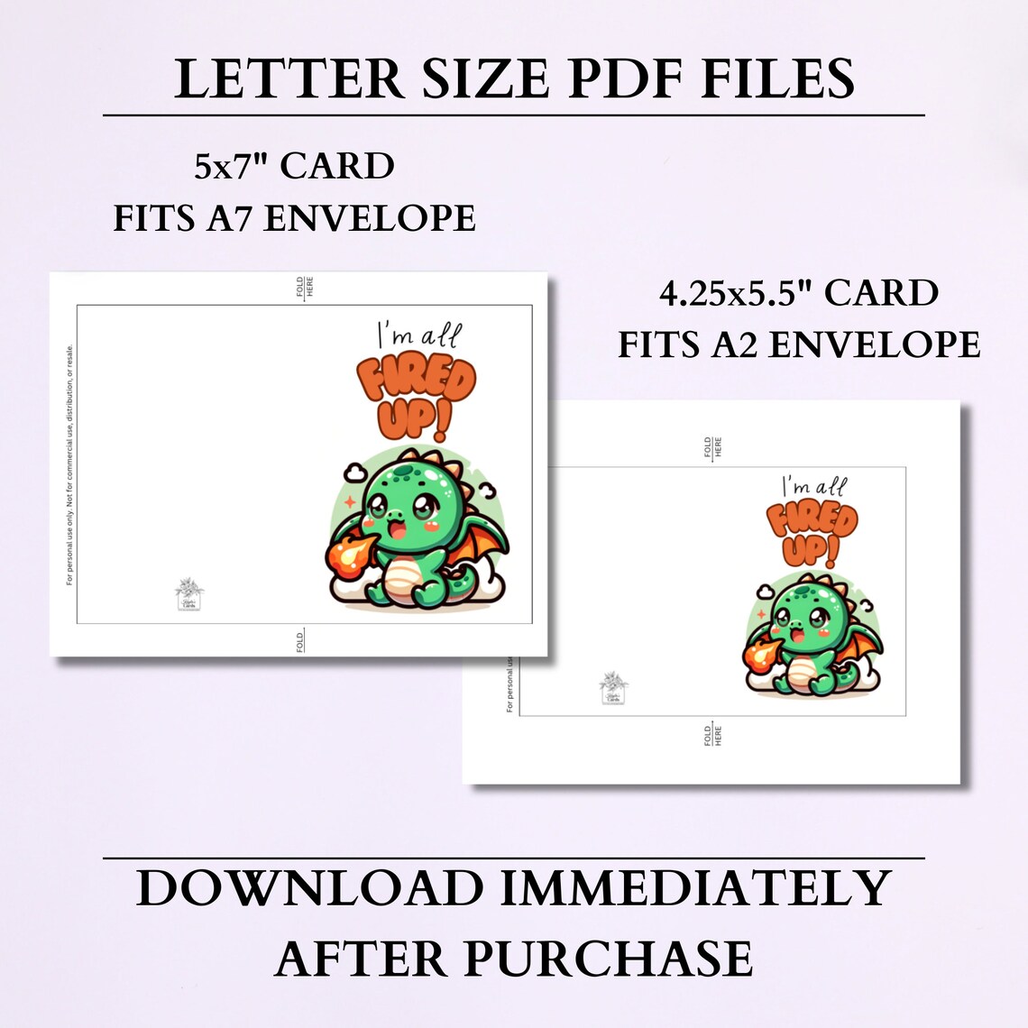 Dragon Happy Birthday Card, Printable Birthday Card, I'm All Fired up ...