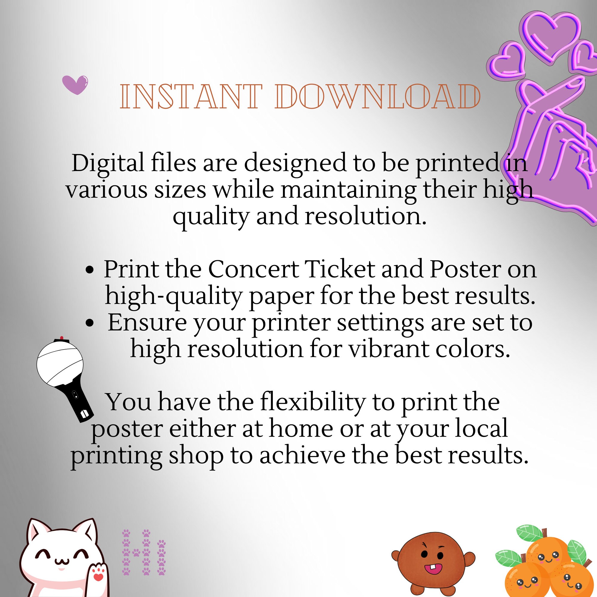 BTS Suga Agust D Printable Editable 3 Concert Tickets & Free Poster ...