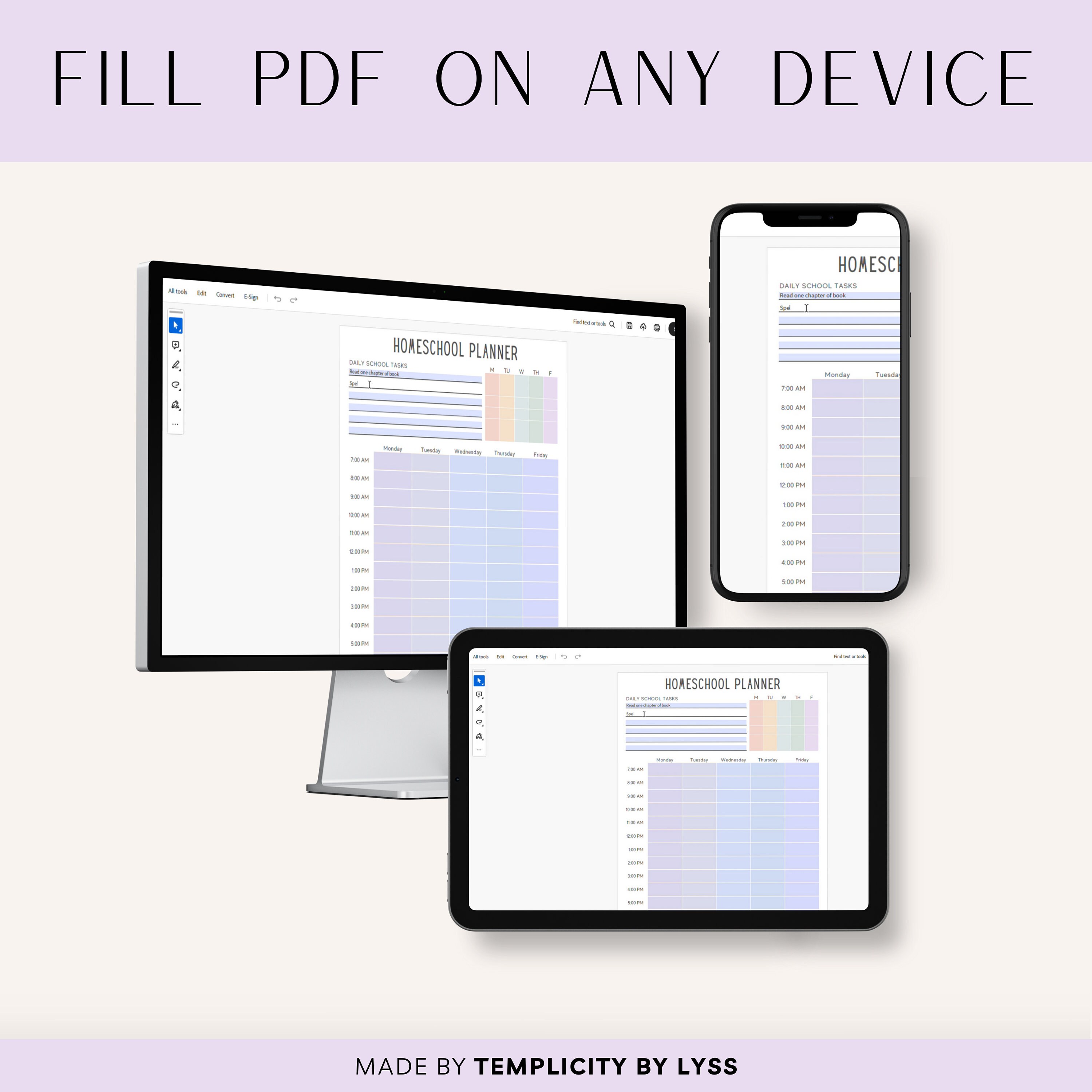 Homeschool Planner | Assignment Tracker | Academic Planner | Homeschool ...