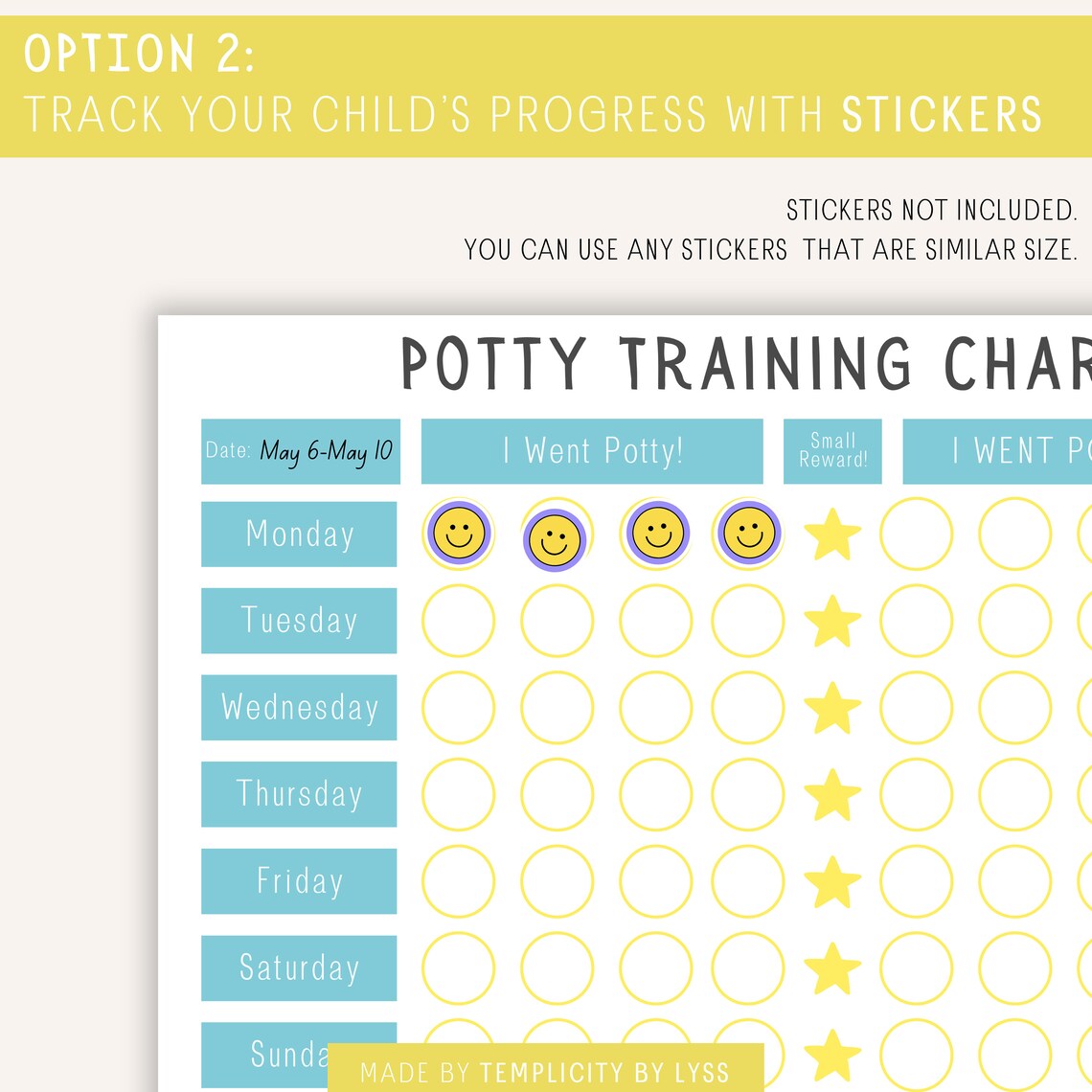 Potty Training Chart, Reward Chart, Potty Training, Potty Chart ...