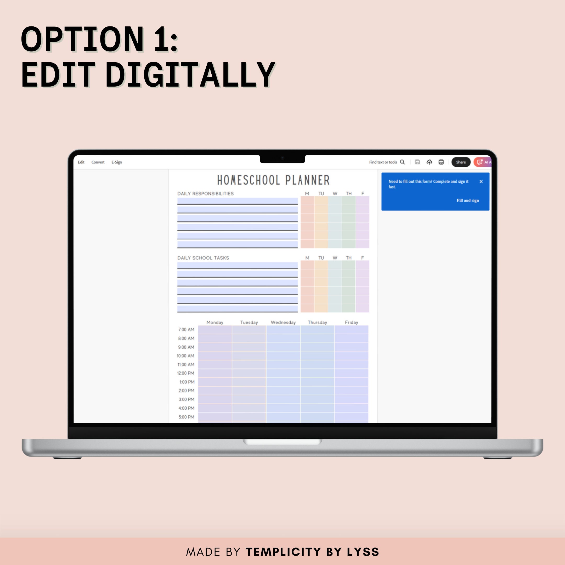 Homeschool Planner | Assignment Tracker Printable | Academic Planner ...