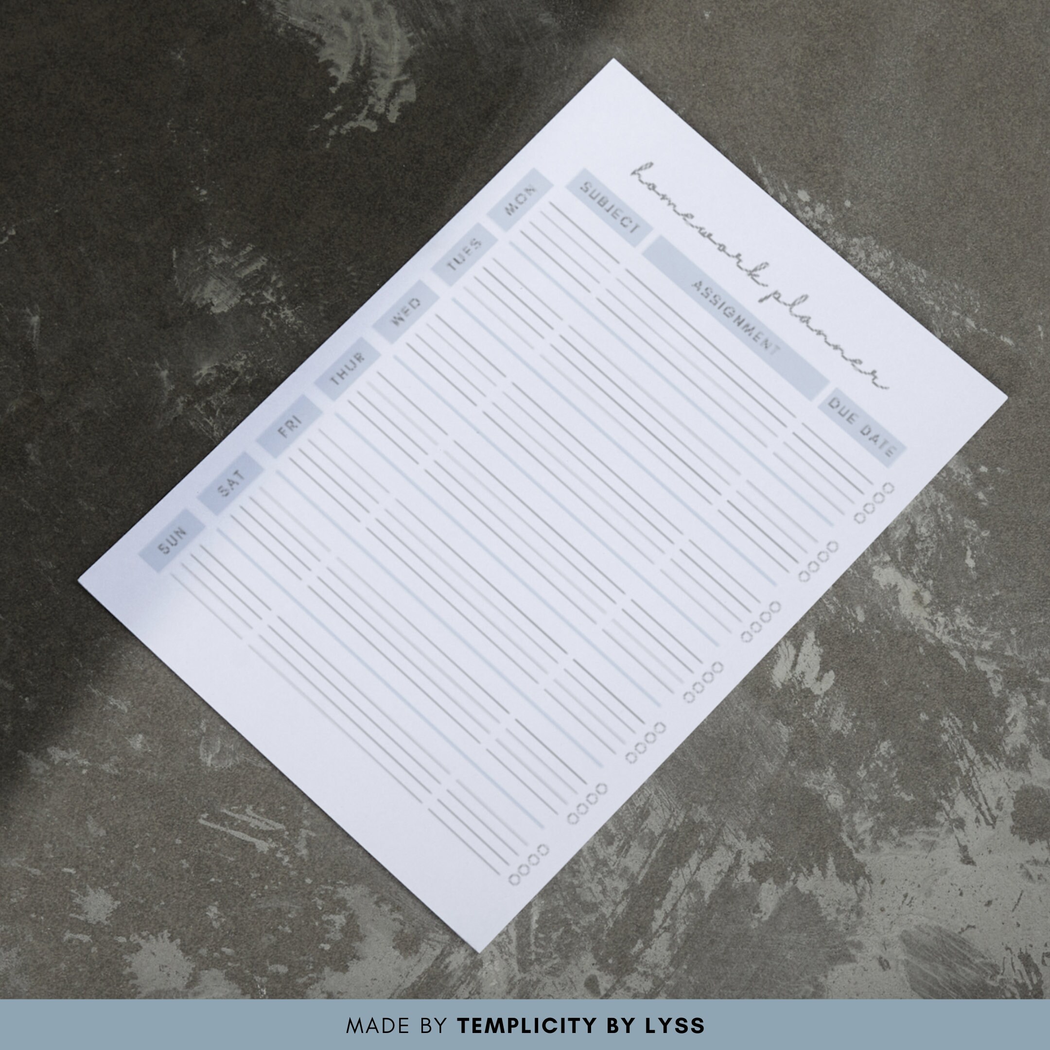 Homeschool Planner, Assignment Tracker, Homework Planner, Student ...