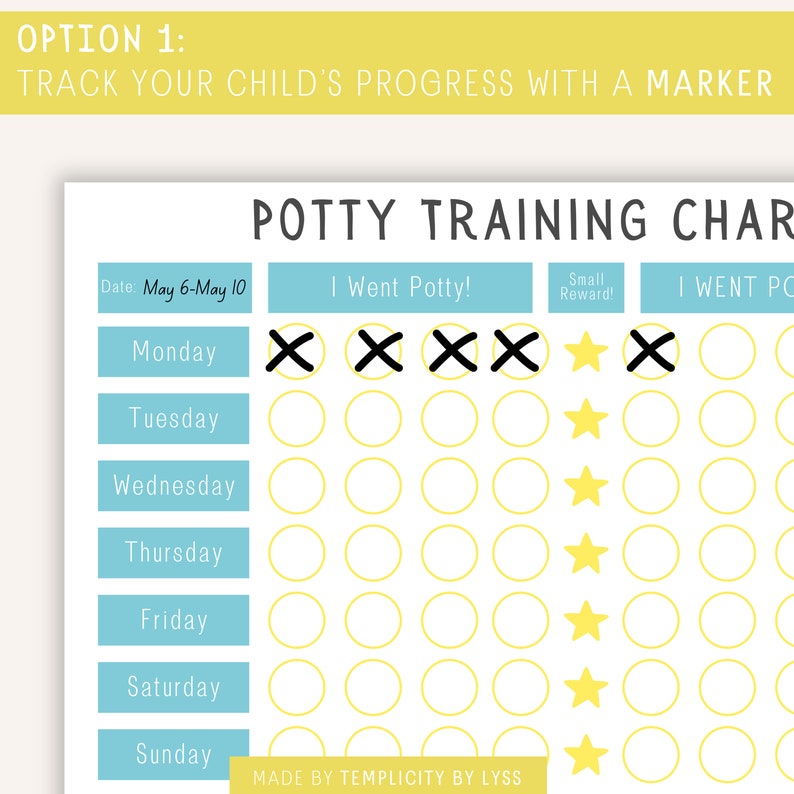 Potty Training Chart, Reward Chart, Potty Training, Potty Chart ...