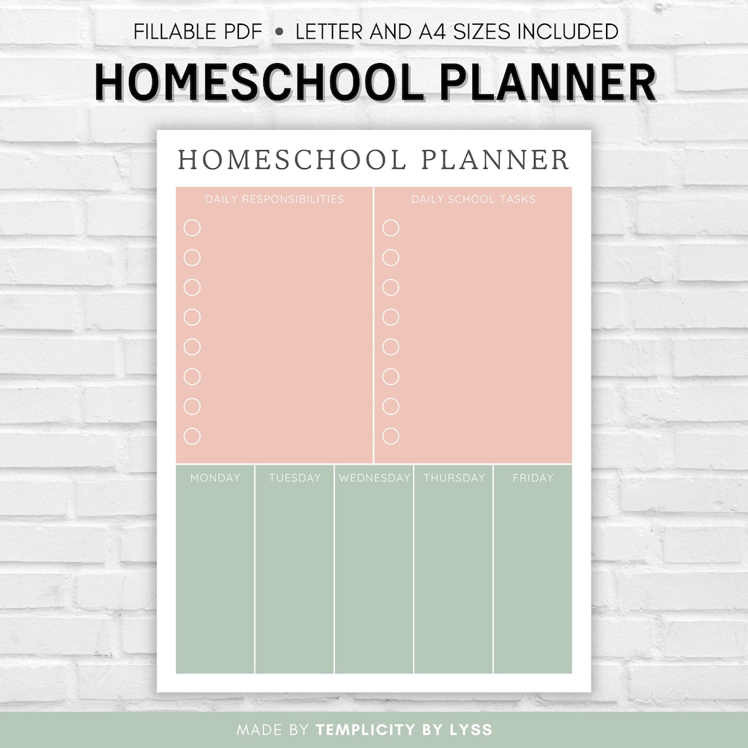 Homeschool Planner, Student Planner, Academic Planner, College Planner ...