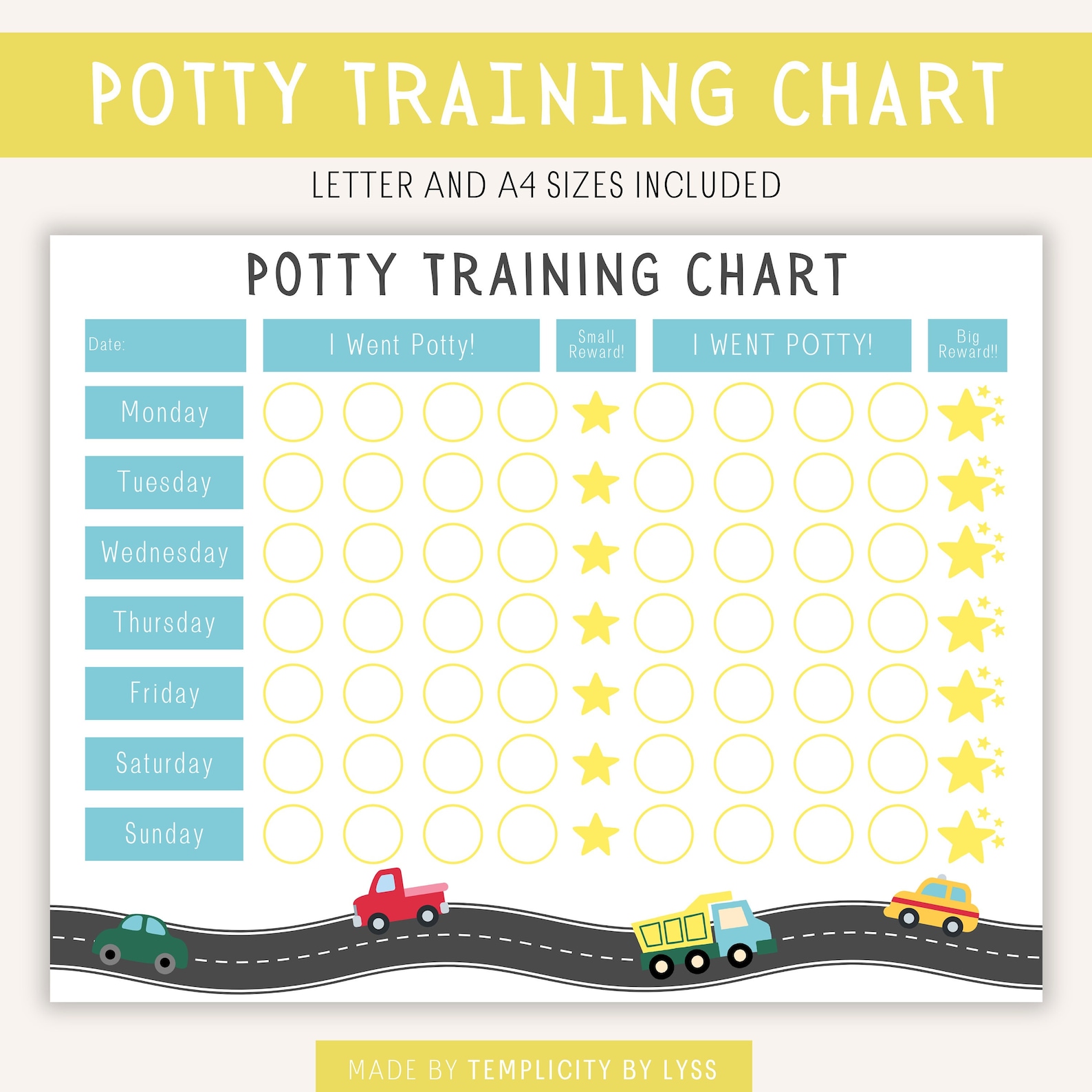 Potty Training Chart, Reward Chart, Potty Training, Potty Chart ...