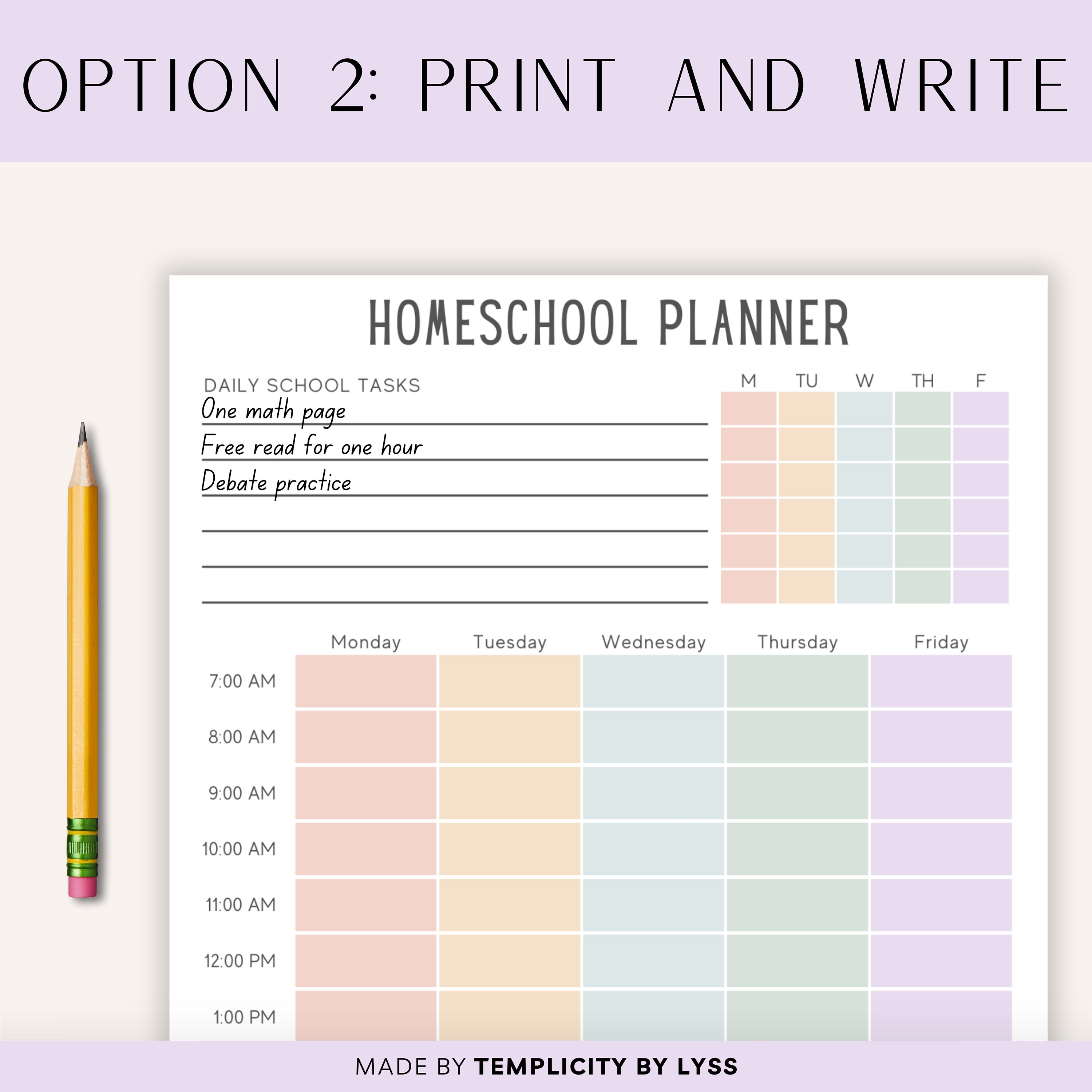 Homeschool Planner | Assignment Tracker | Academic Planner | Homeschool ...