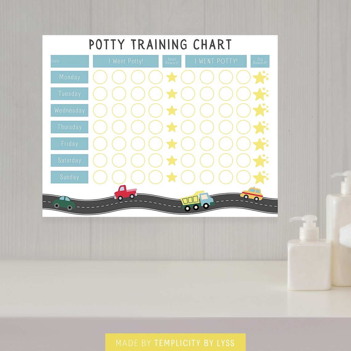 Potty Training Chart, Reward Chart, Potty Training, Potty Chart ...