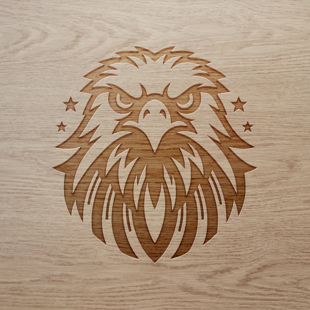 American Flag Eagle, Lightburn PNG, Lightburn File, Laser Engraving ...