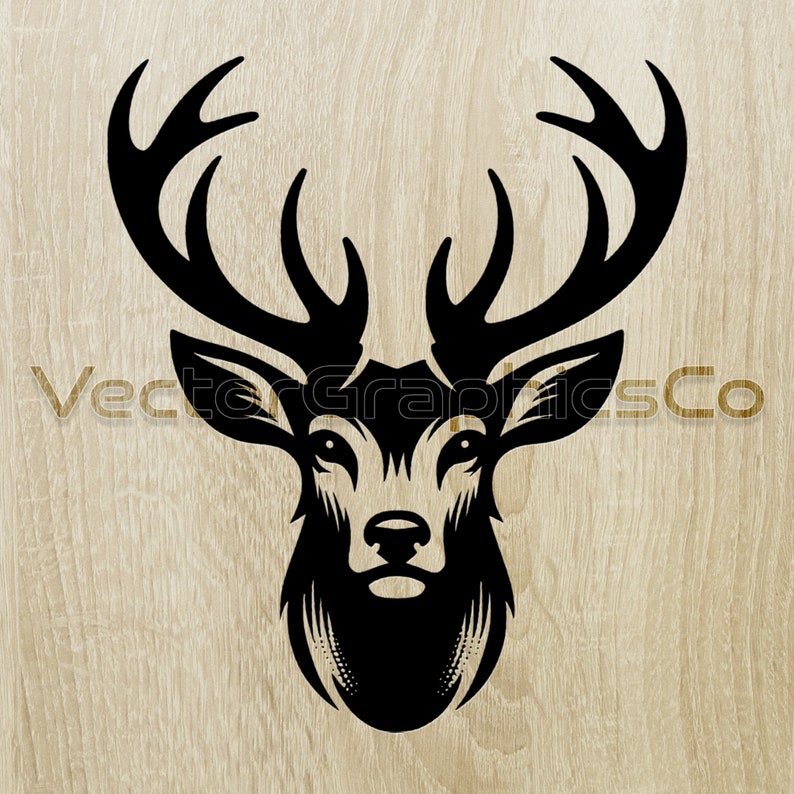 Deer Stag Reindeer, Lightburn PNG, Lightburn File, Laser Engraving ...