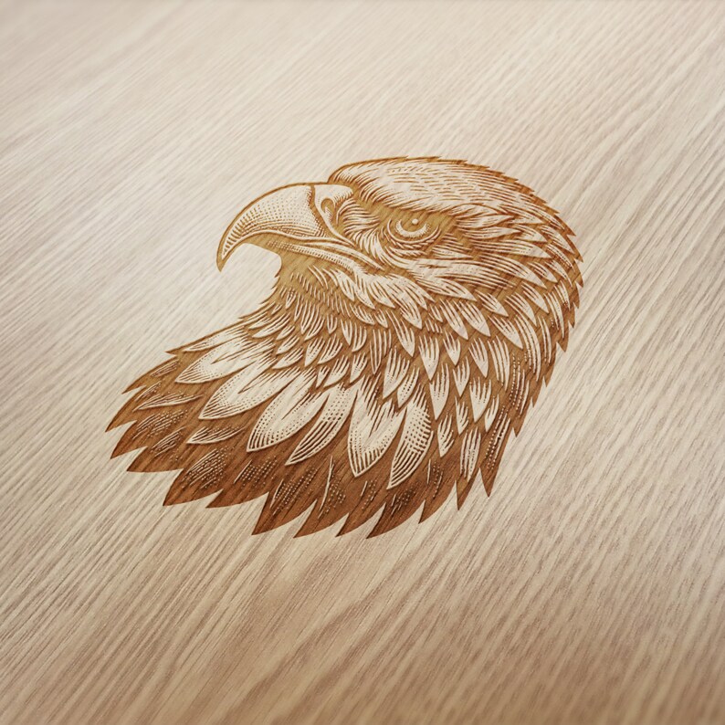 American Eagle, Lightburn PNG, Lightburn File, Laser Engraving Digital ...