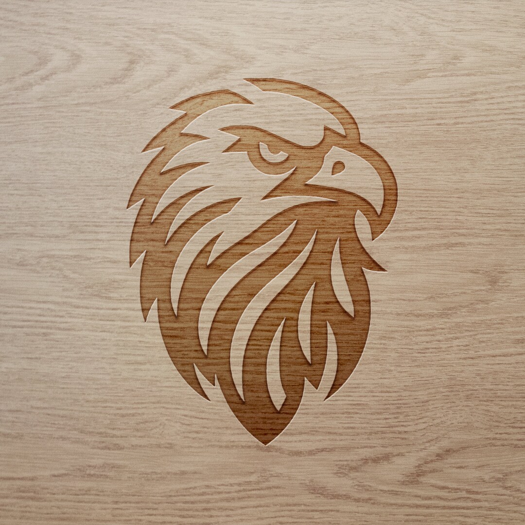 American Eagle Emblem, Lightburn PNG, Lightburn File, Laser Engraving ...