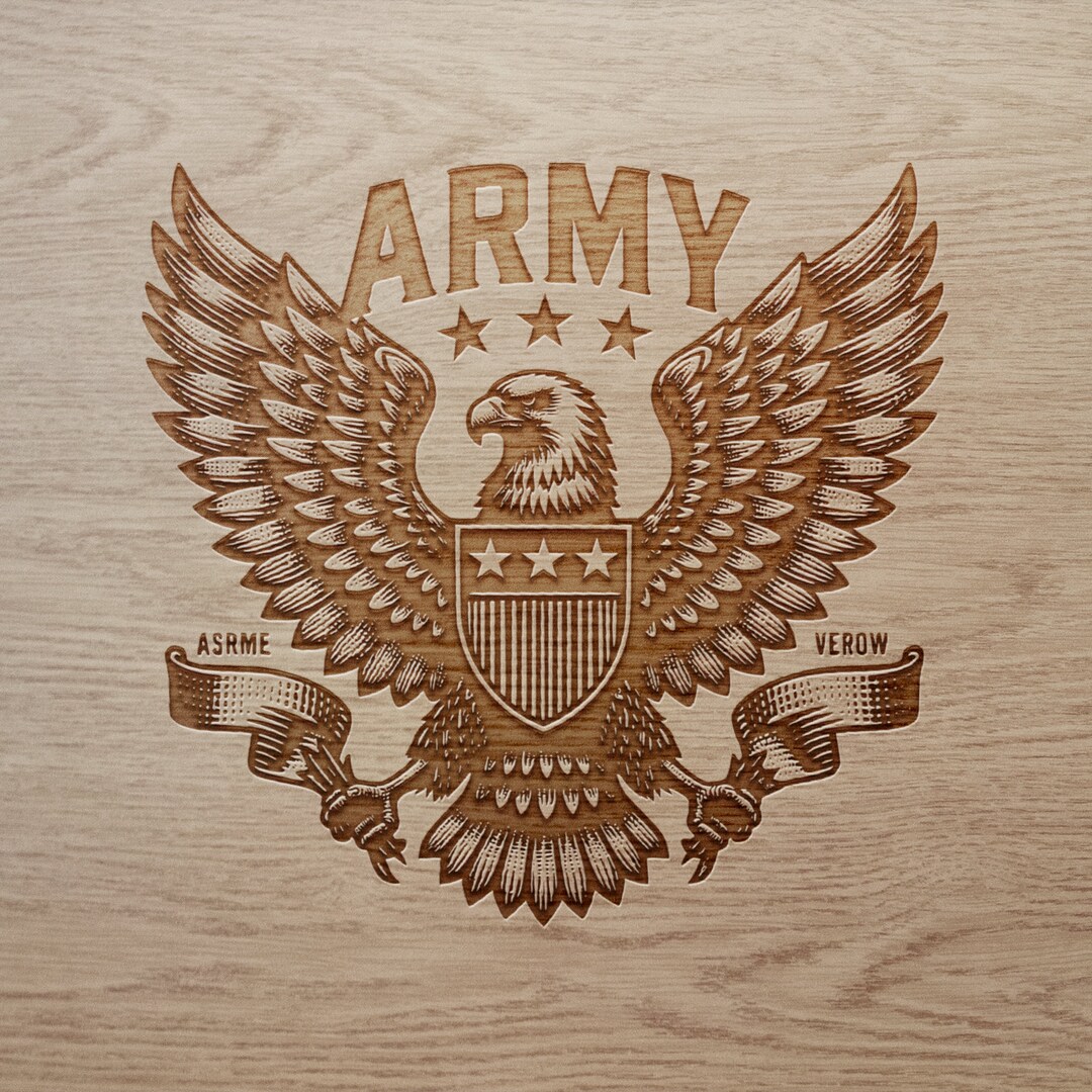 American Flag Eagle, Lightburn PNG, Lightburn File, Laser Engraving ...