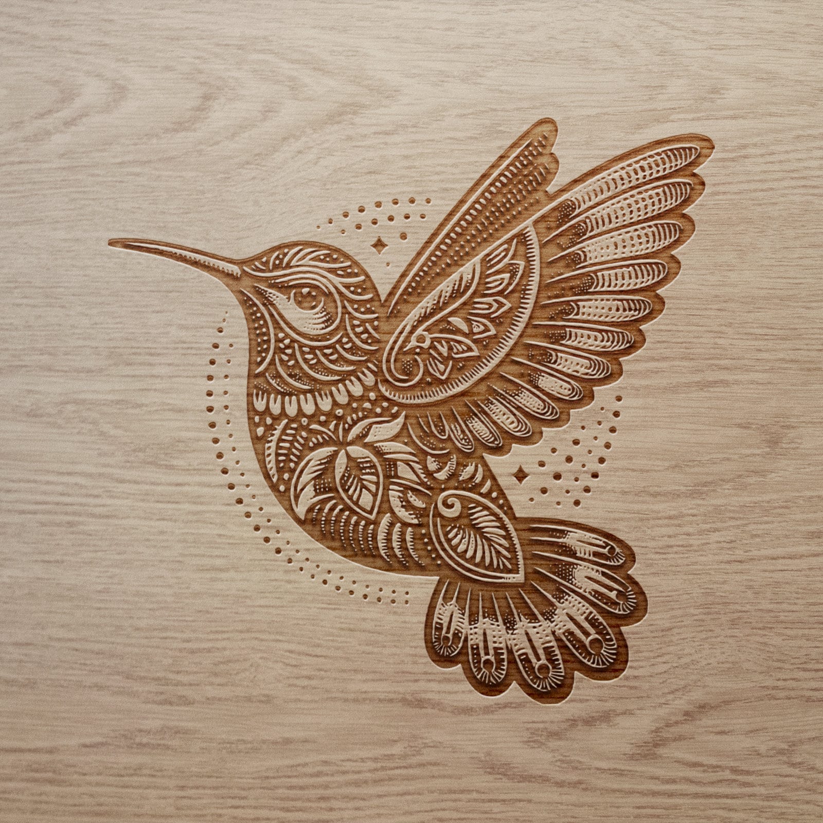 Hummingbird, Lightburn PNG, Lightburn File, Laser Engraving Digital Design, Laser Engrave DXF ...