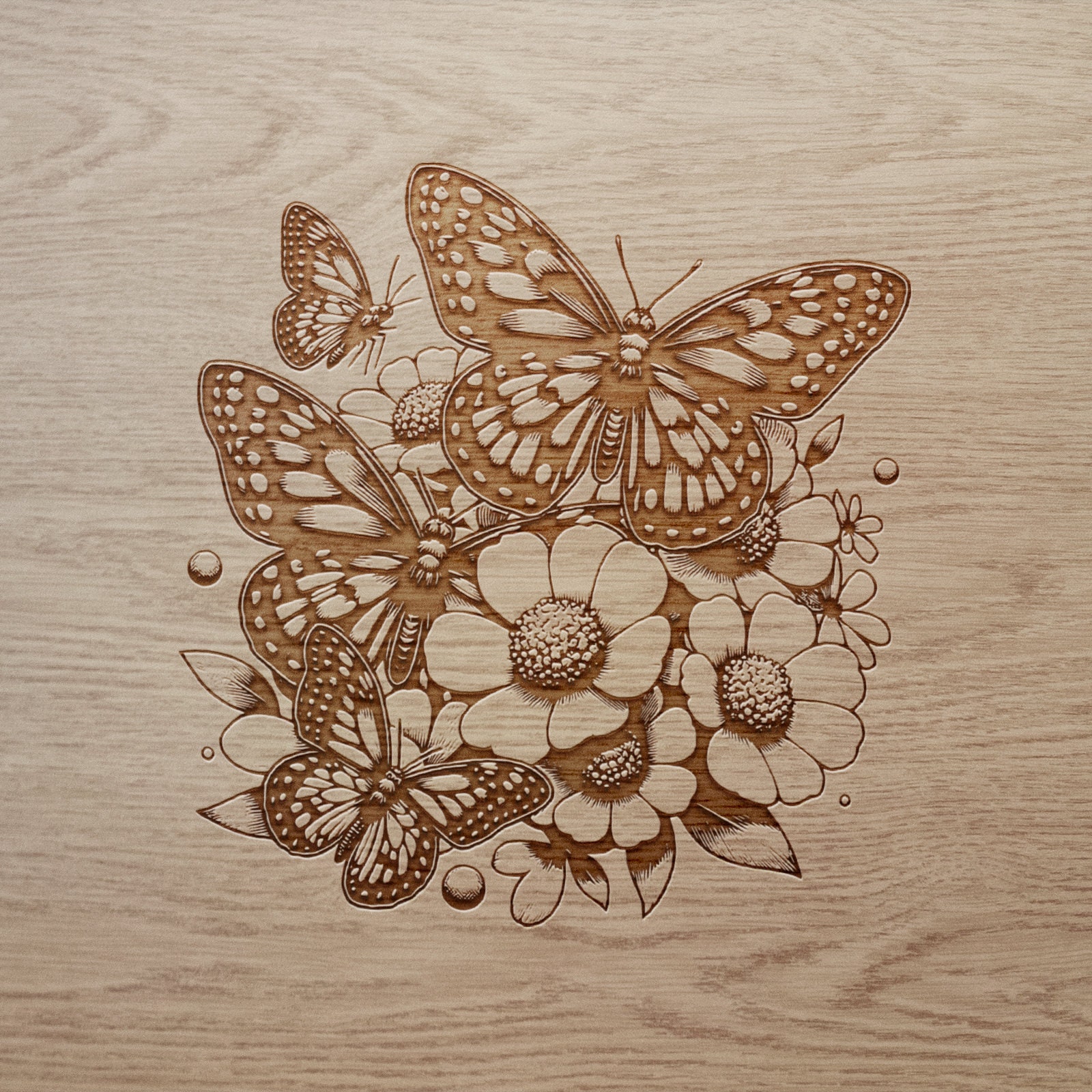 Butterflies, Lightburn PNG, Lightburn File, Laser Engraving Digital Design, Laser Engrave DXF ...