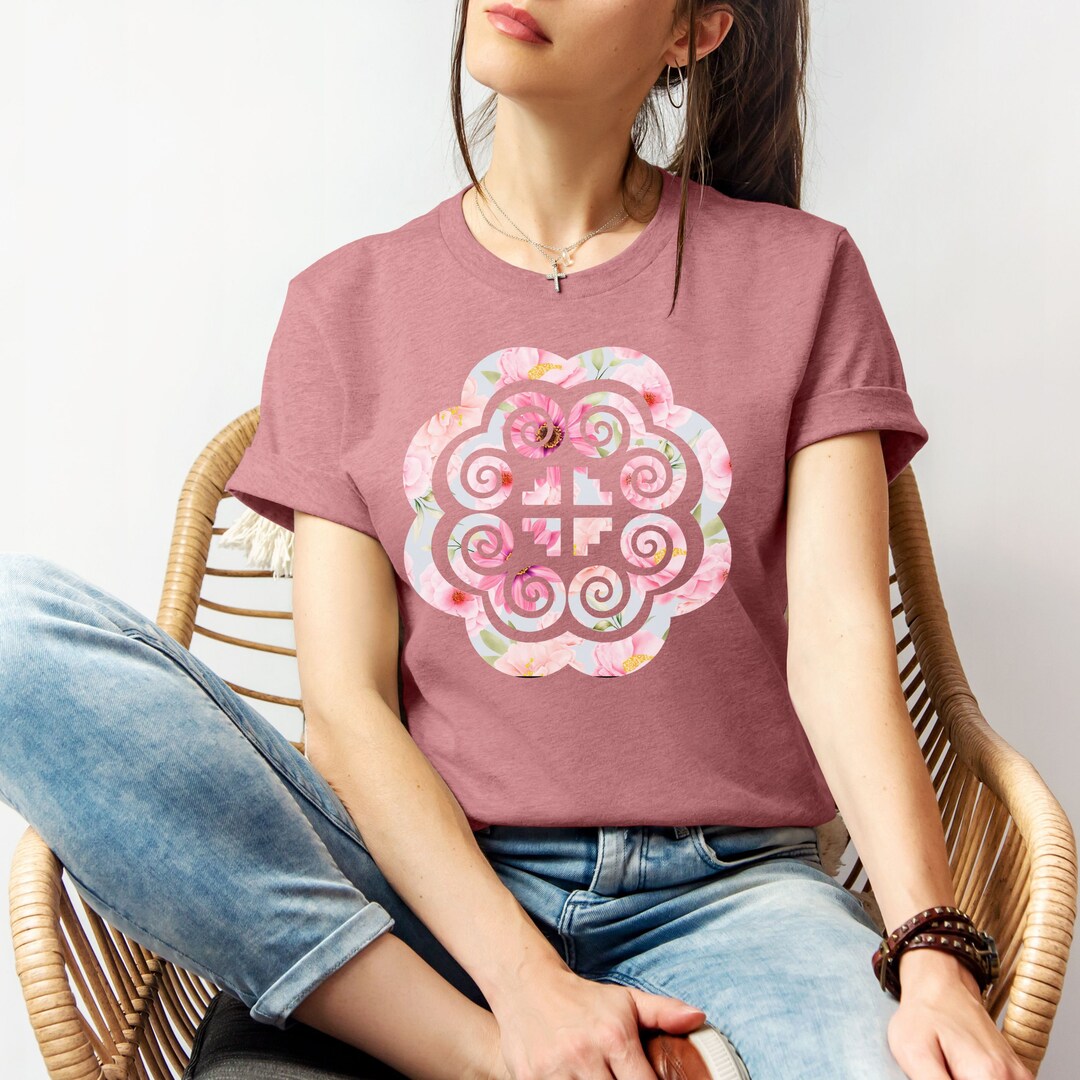 Hmong Floral Family Shirt Hmong Clothes Gift for Her Shirt Flower Pink ...