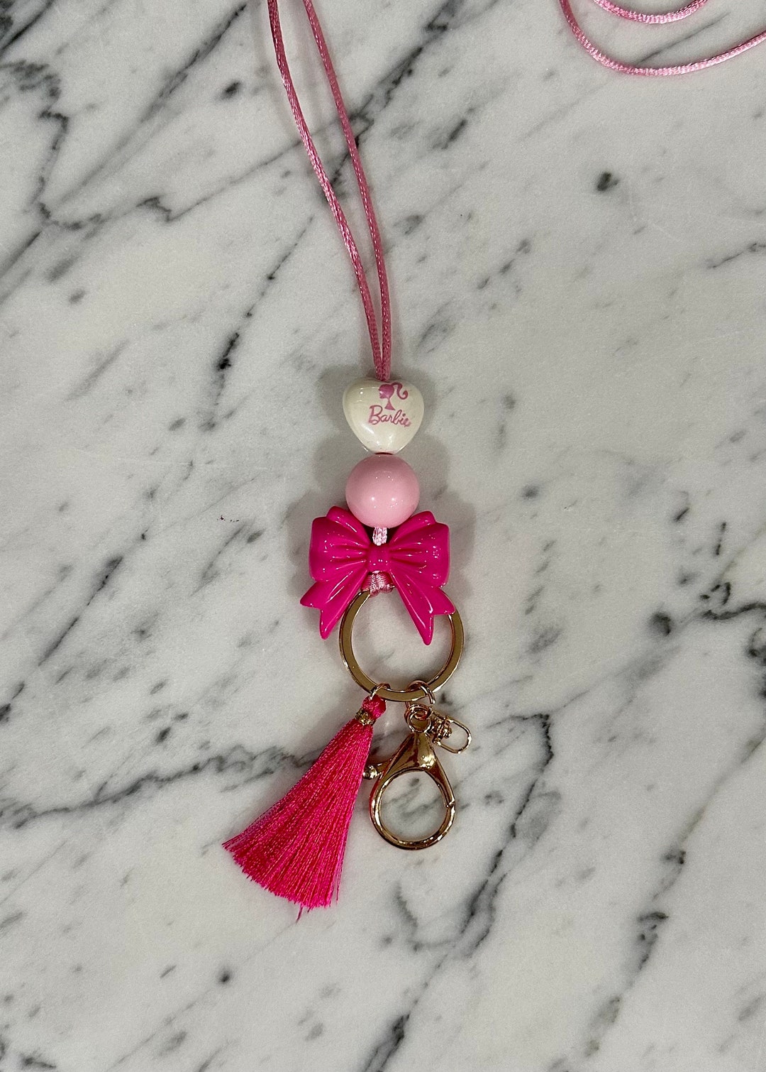 Barbie Pink Teacher Lanyard Work Badge Lanyard Pink Badge Holder - Etsy