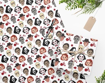 Horror Movie Michael Myers Halloween Wrapping Paper 30 X 20 - Etsy