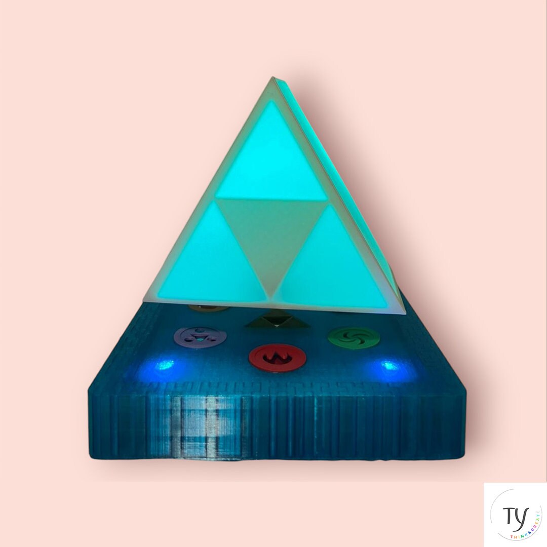 The Legend of Zelda Floating Triforce LED botw/totk by Tayeonshop-desk ...