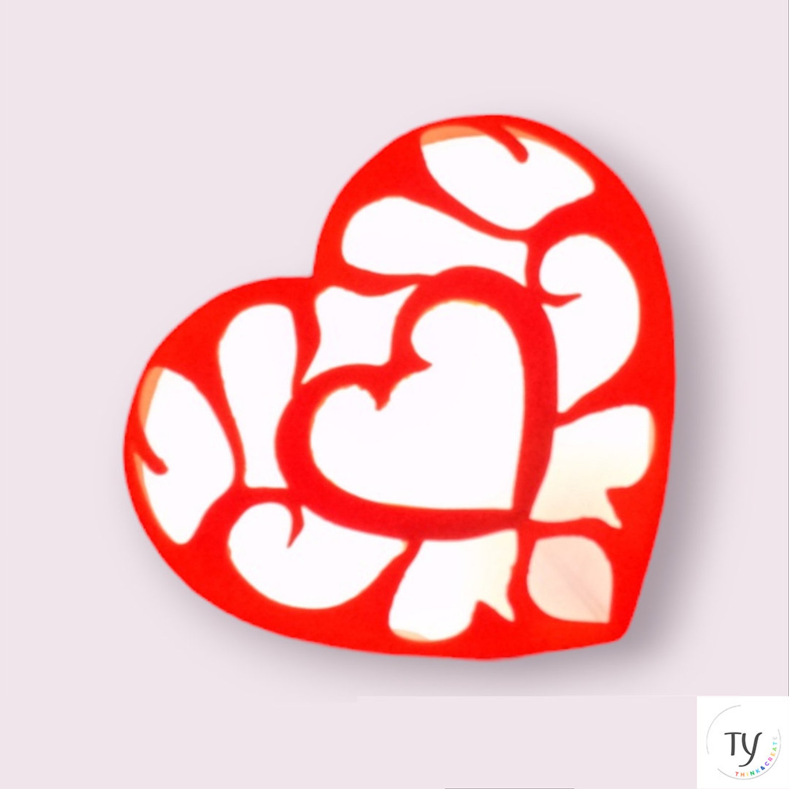 The Legend of Zelda White Heart Container LED Decoration(botw/totk) by ...