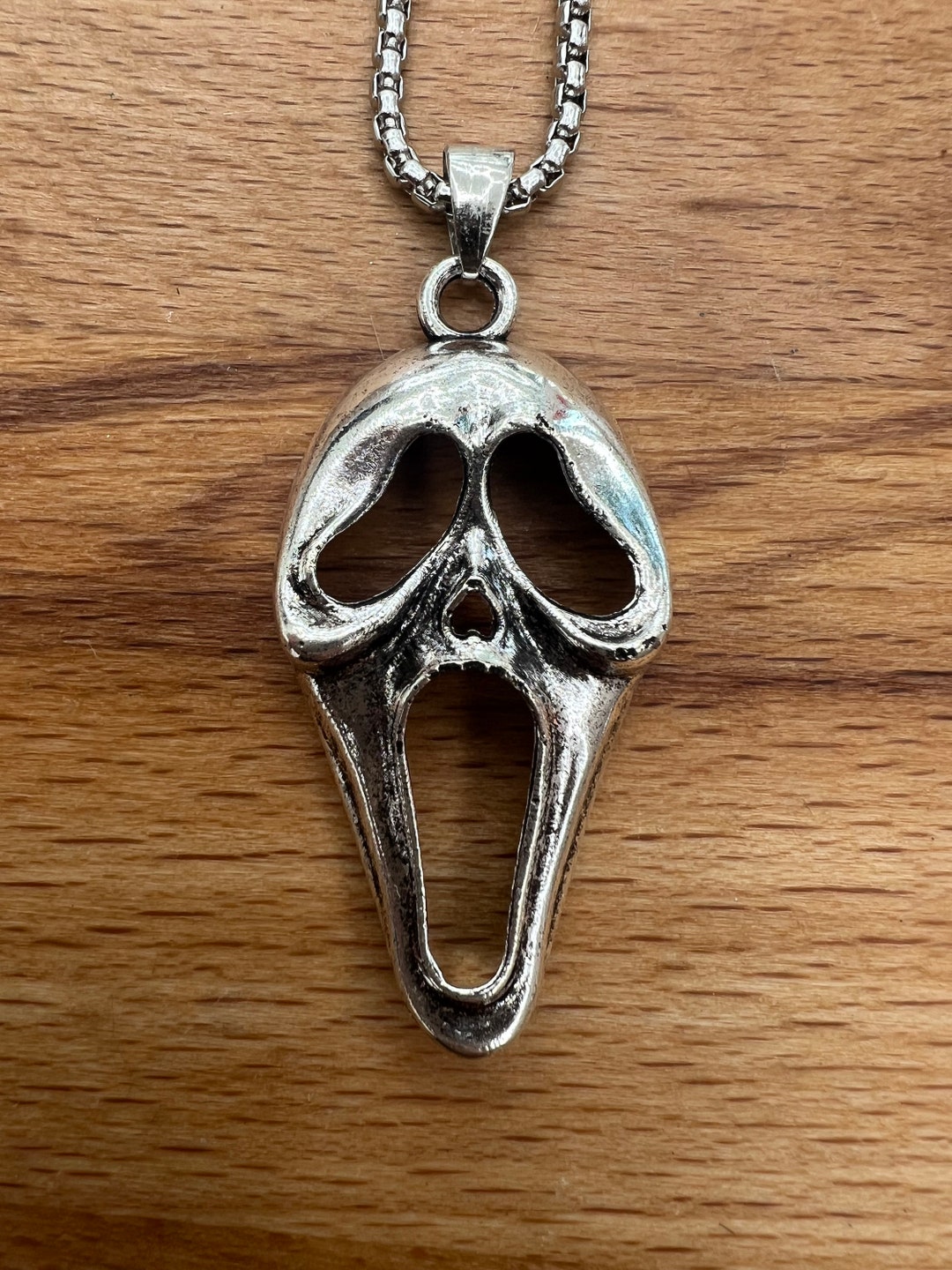 Ghostface Pendant Necklace - Etsy