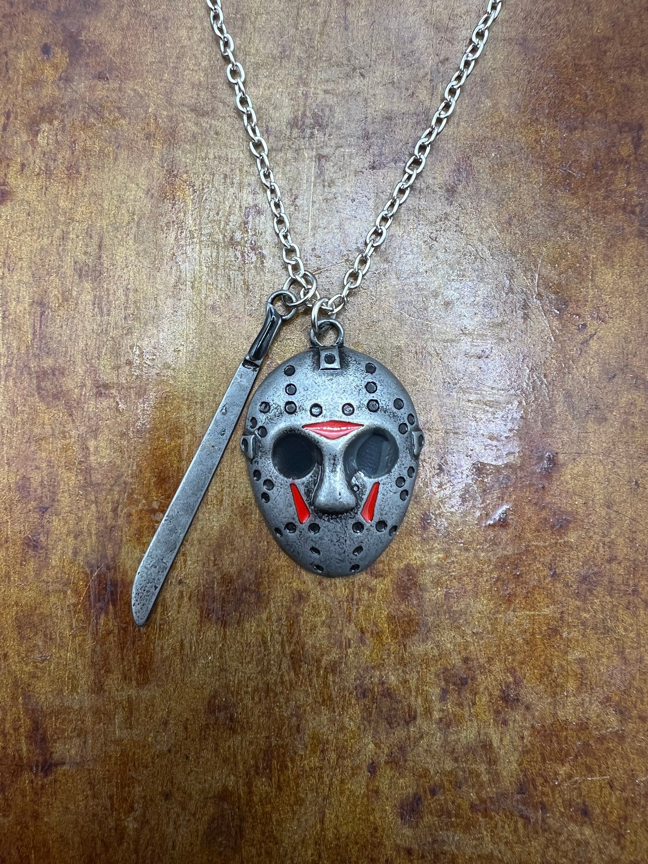 Jason Pendant Necklace, Friday the 13th - Etsy