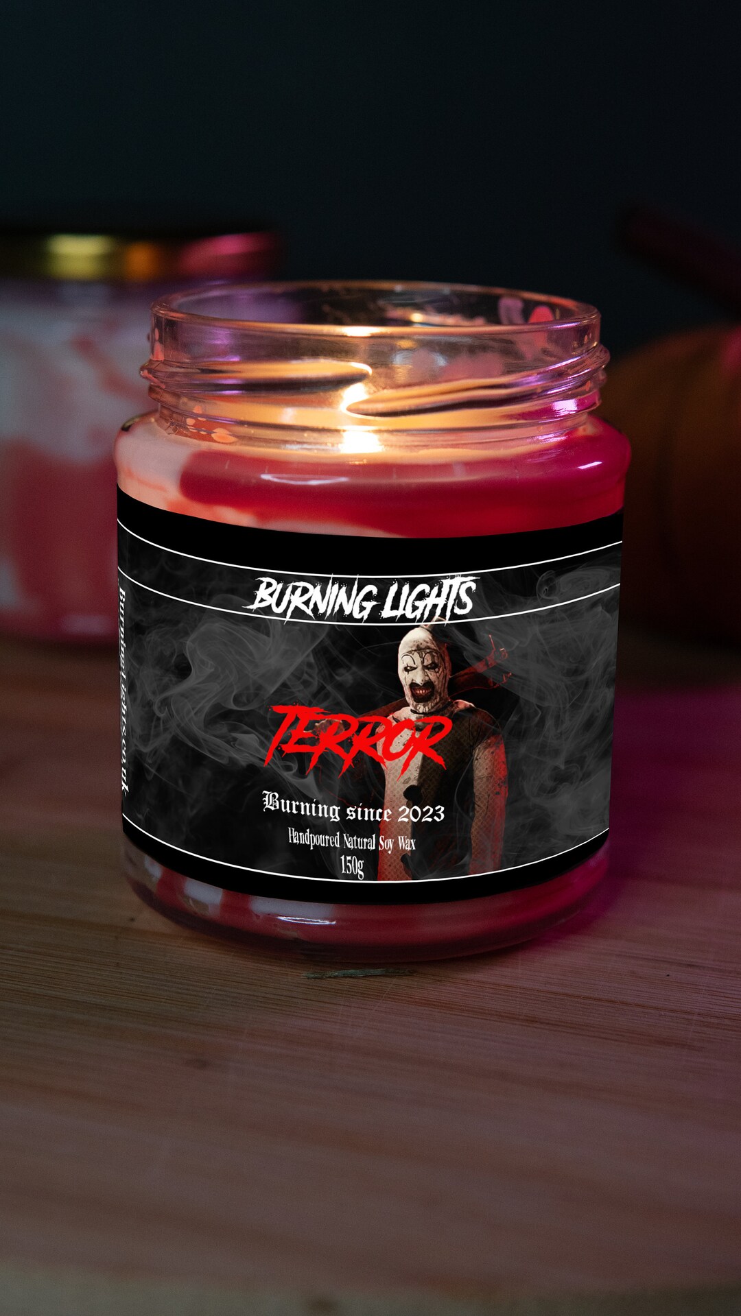 Terror Terrifier Inspired Character Candle - Etsy