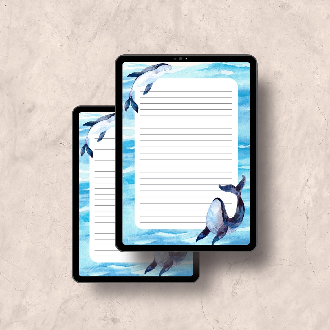 Printable Stationary, Digital Note Paper, Note Taking Template, Letter ...