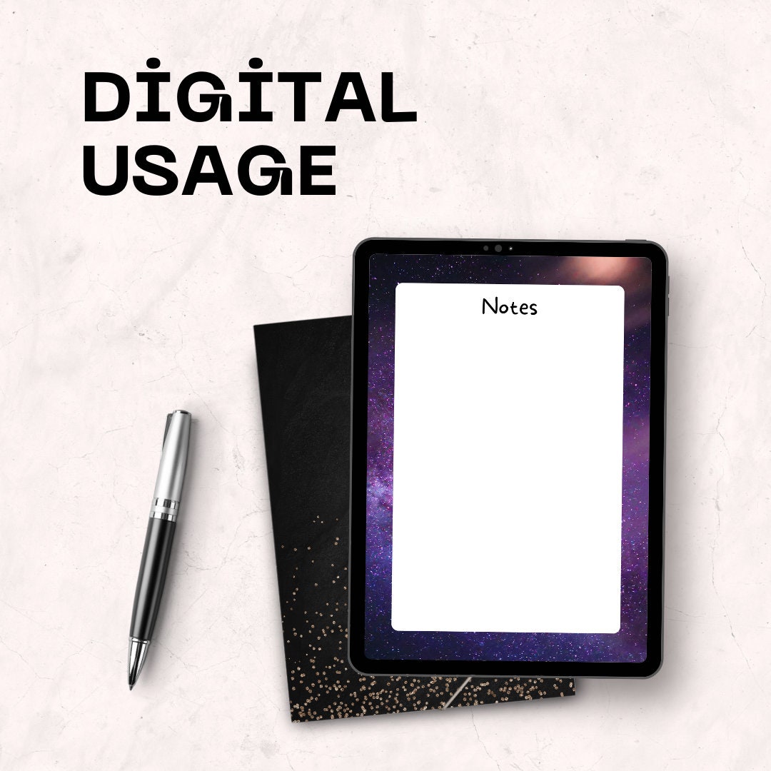 Printable Stationary, Digital Note Paper, Note Taking Template, Letter ...