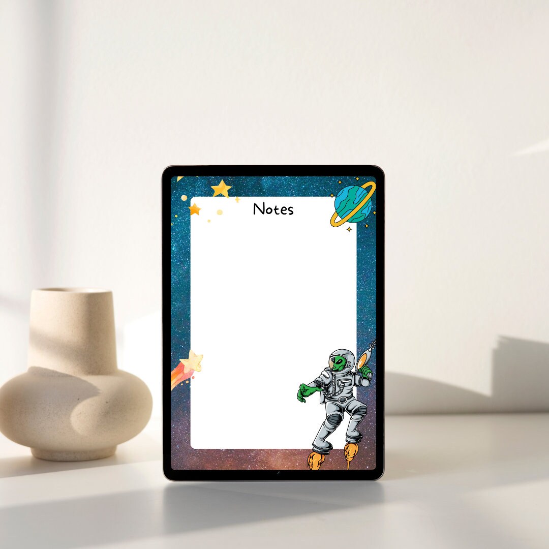 Printable Stationary, Digital Note Paper, Note Taking Template, Letter ...