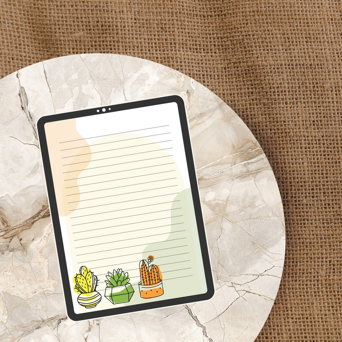 Printable Stationary, Digital Note Paper, Note Taking Template, Letter ...