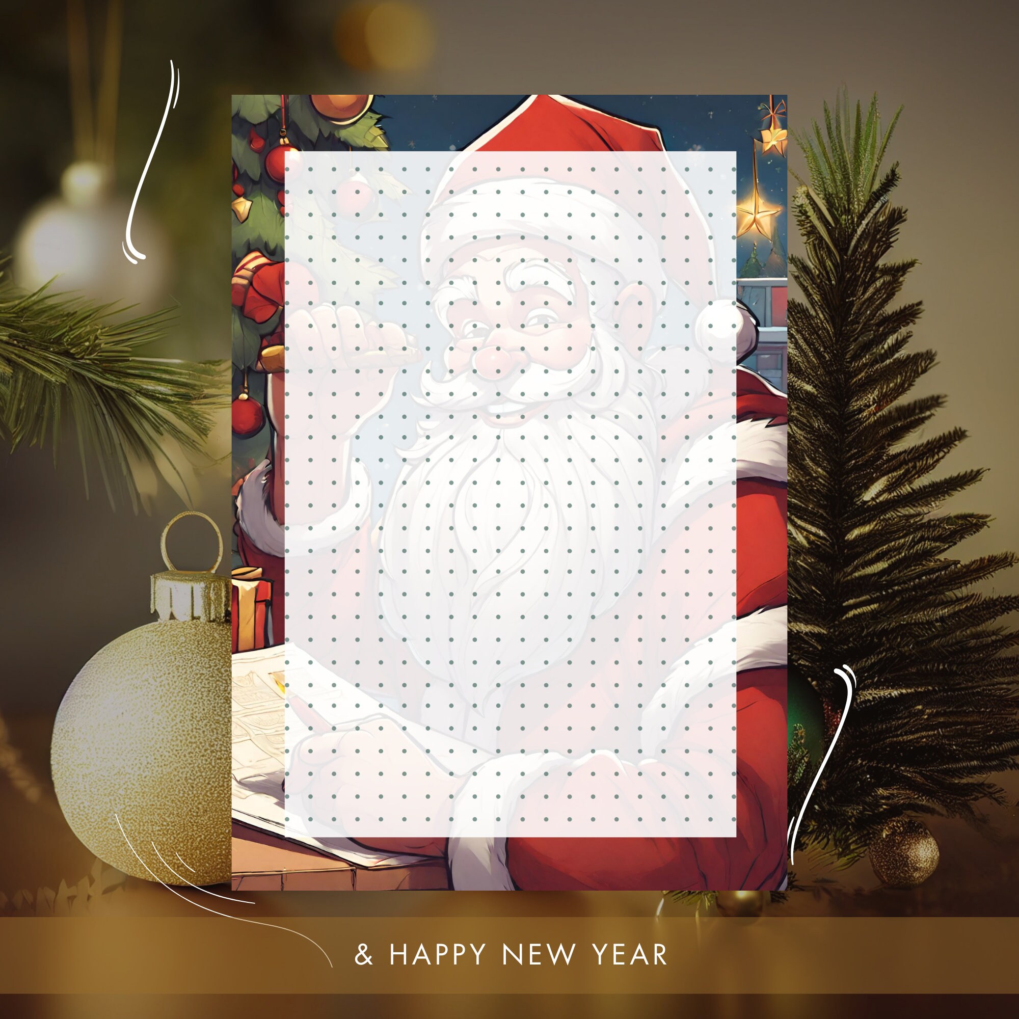 Christmas Papers Christmas Notepad Christmas Stationary - Etsy