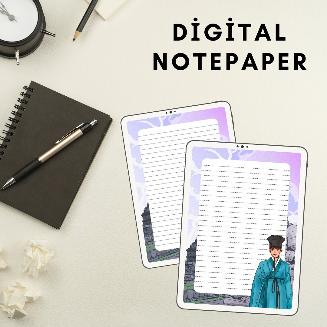 Digital Downloadable A4 Lined Notepad Fast Delivery and - Etsy