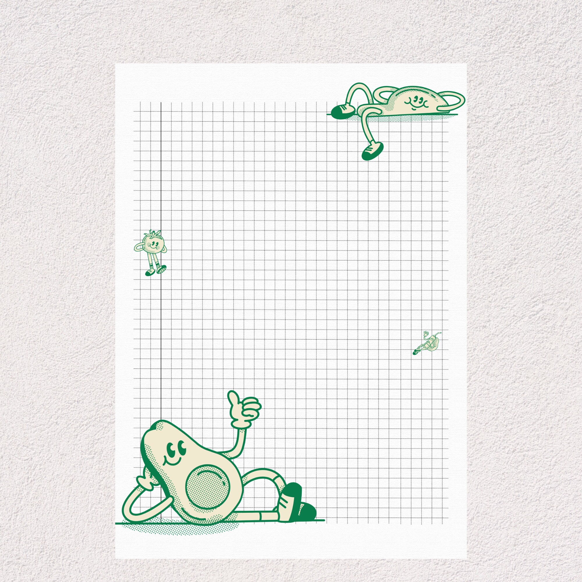 Printable Stationary, Digital Note Paper, Note Taking Template, Letter ...