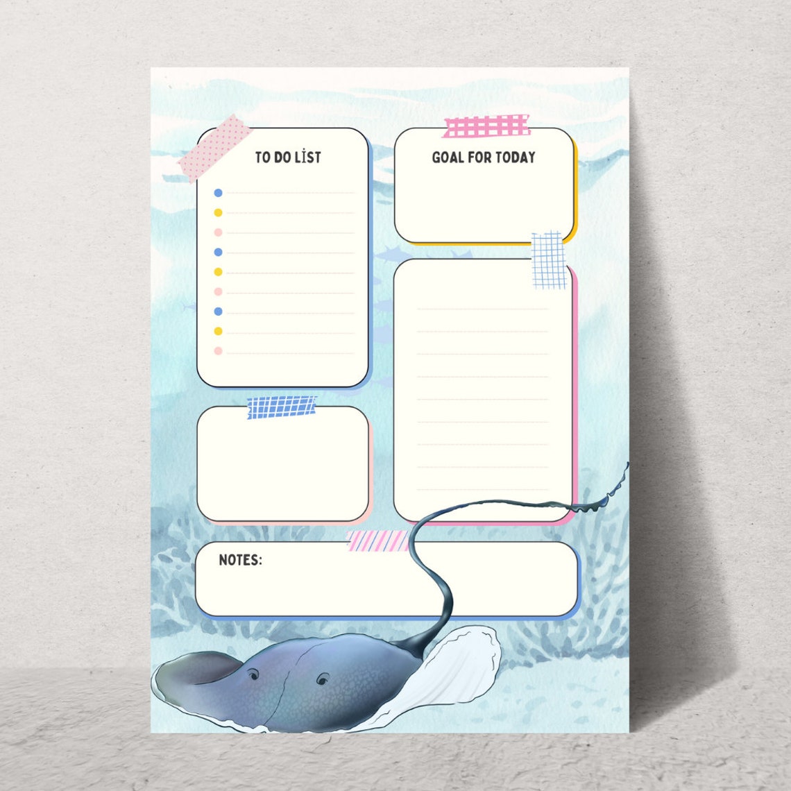 Printable Stationary, Digital Note Paper, Note Taking Template, Letter ...