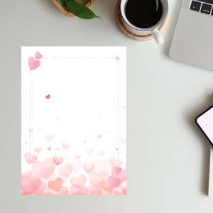 Printable Stationary, Digital Note Paper, Note Taking Template, Letter ...